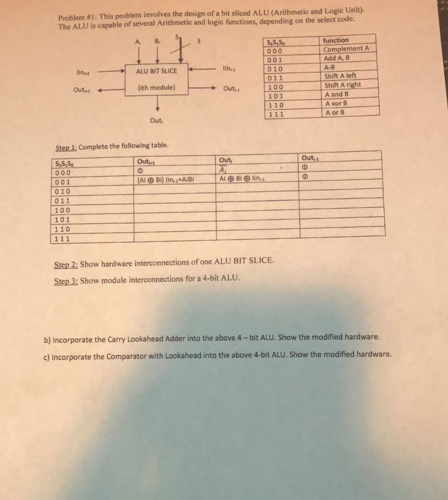 Problem #1 : This problem involves the design of a | Chegg.com