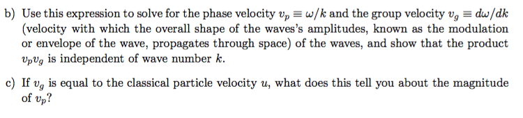 Solved 8 8 8: Wave propagation and dispersion Problem and | Chegg.com