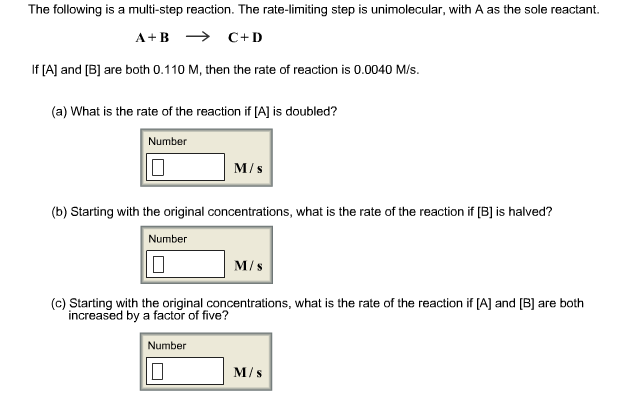 Solved: The Following Is A Multi-step Reaction. The Rate-l... | Chegg.com Solved: The Following Is A Multi-step Reaction. The Rate-l... | Chegg.com
