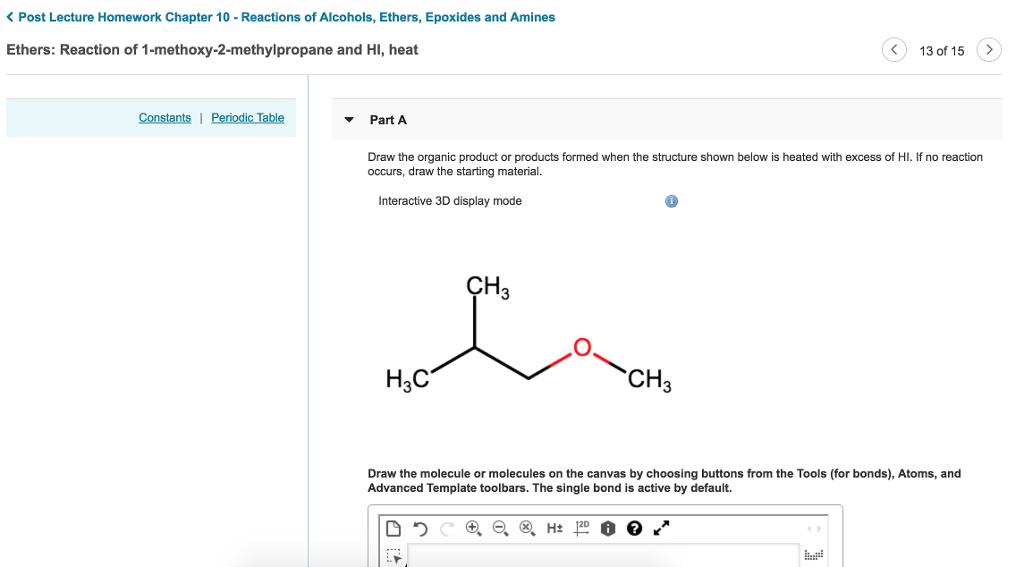 Solved Post Lecture Homework Chapter 10-Reactions of | Chegg.com