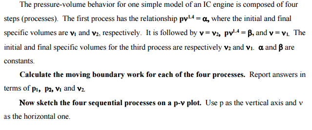 Solved The pressure-volume behavior for one simple model of | Chegg.com