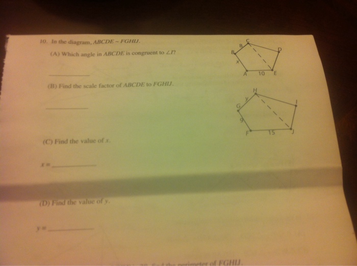 Solved 10. In the diagram ABCDE- FGHIJ. (A) Which angle in | Chegg.com