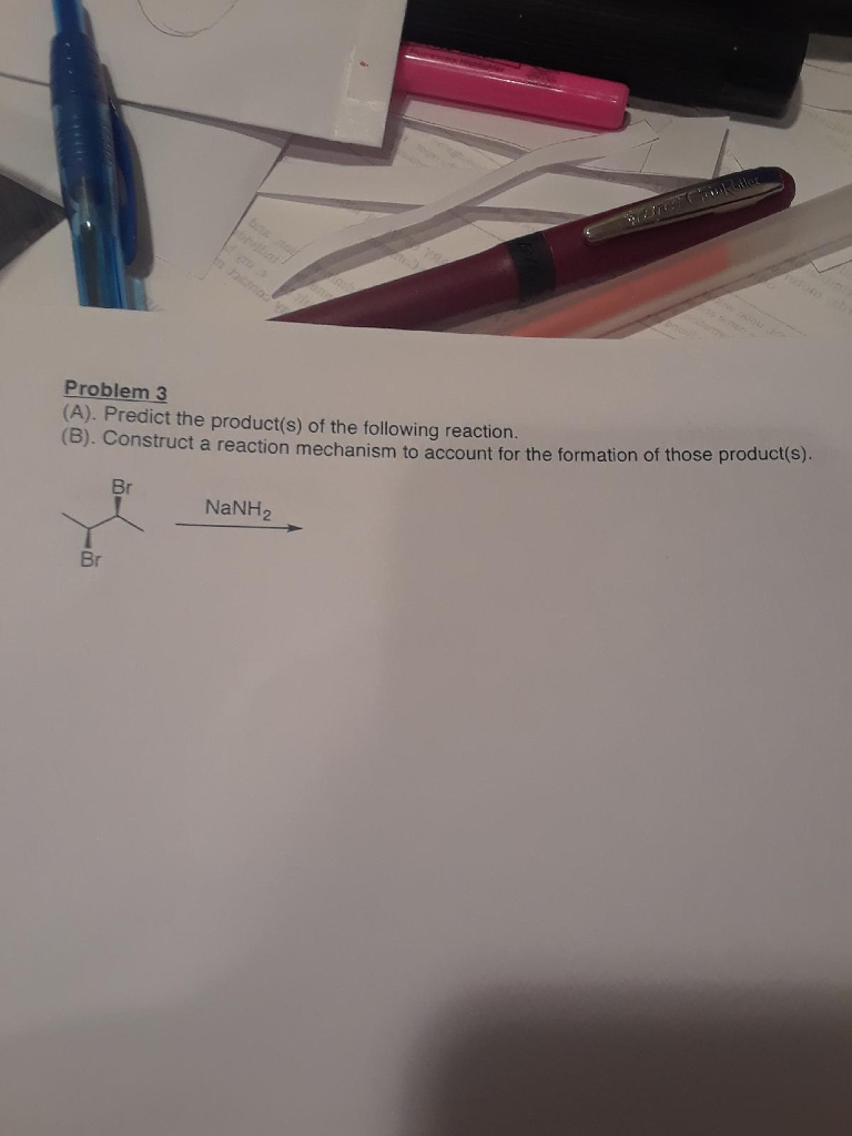 Solved Problem 3 (A). Predict the product(s) of the | Chegg.com