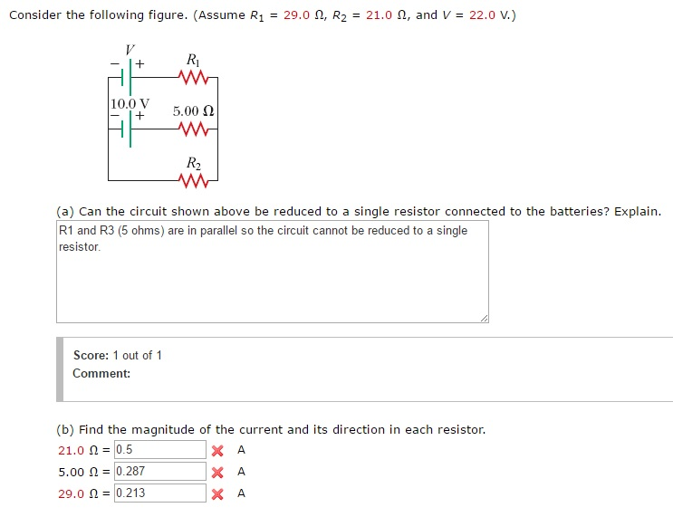 Solved Consider the following figure. (Assume R1 = 29.0 Ω, | Chegg.com