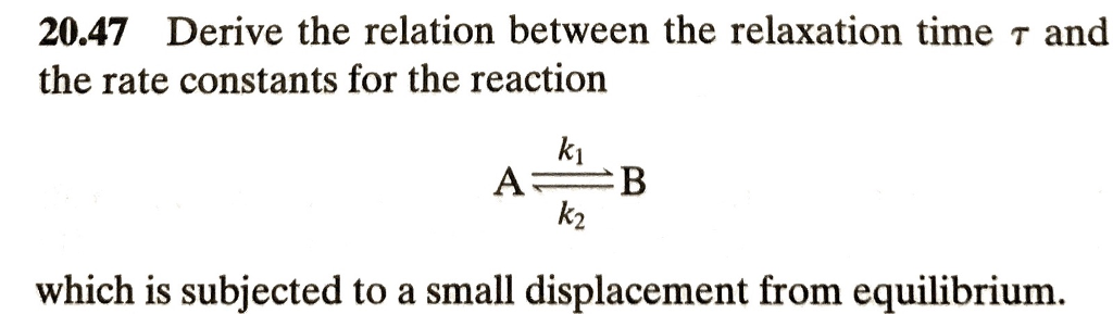 Solved Derive the relation between the relaxation time tau | Chegg.com