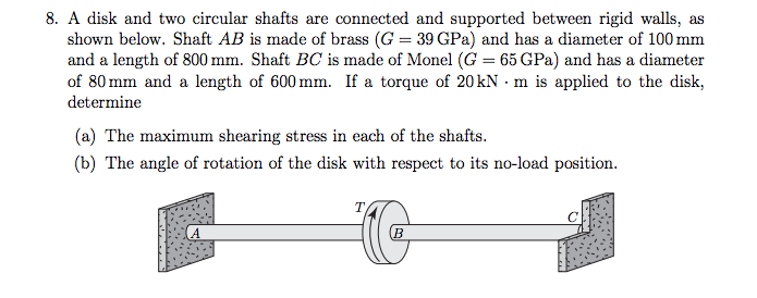 Solved A disk and two circular shafts are connected and | Chegg.com