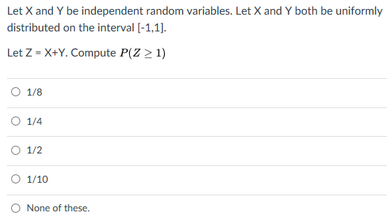 Solved Let X and Y be independent random variables. Let X | Chegg.com