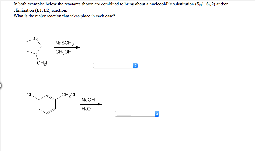 Solved In both examples below the reactants shown are | Chegg.com