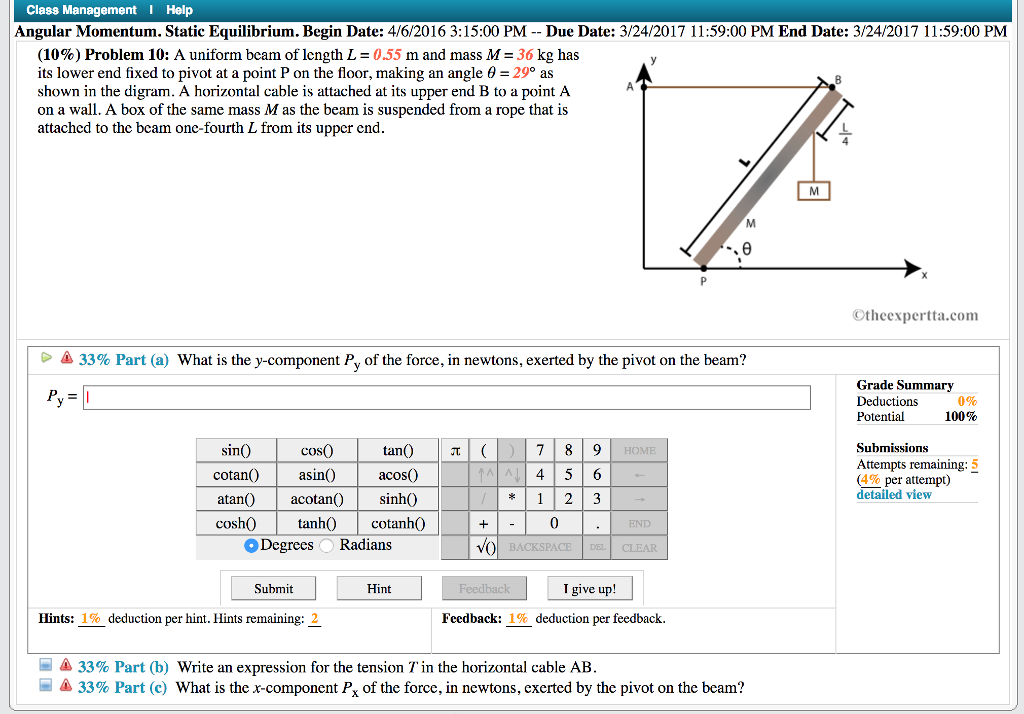 Solved Class Management I Help Angular Momentum. Static | Chegg.com