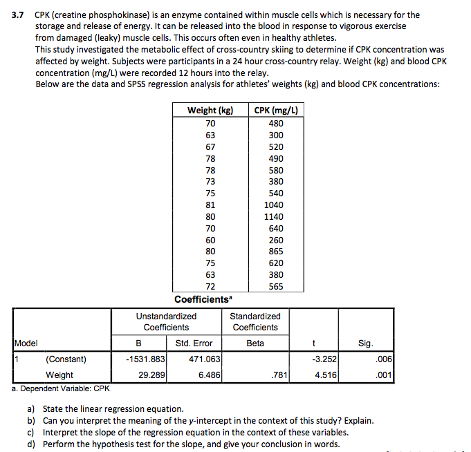 Solved CPK (creatine phosphokinase) is an enzyme contained | Chegg.com