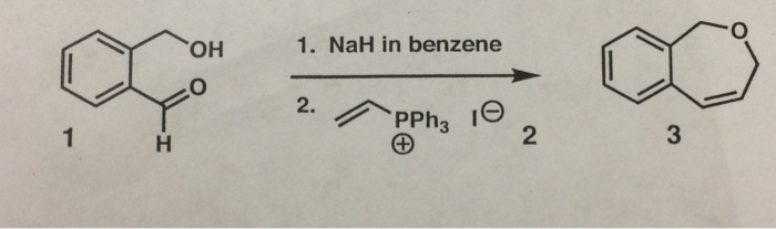 Solved OH 1. NaH in benzene 2. 3 1 2 3 | Chegg.com