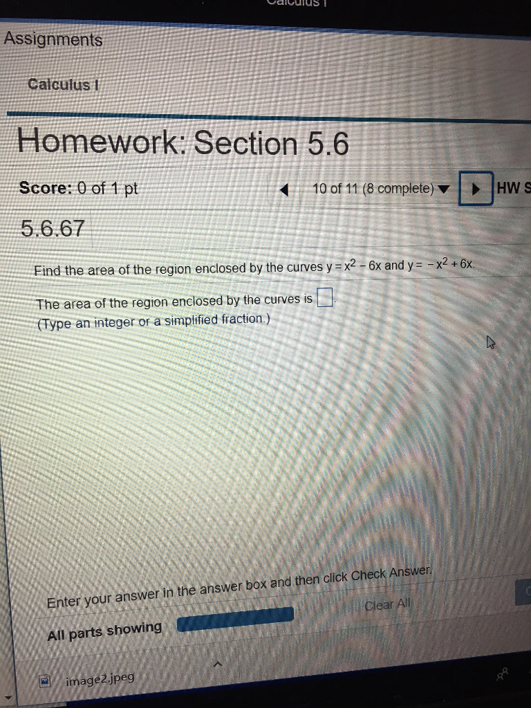 Solved Assignments Calculus Homework Section 5 6 Score 0