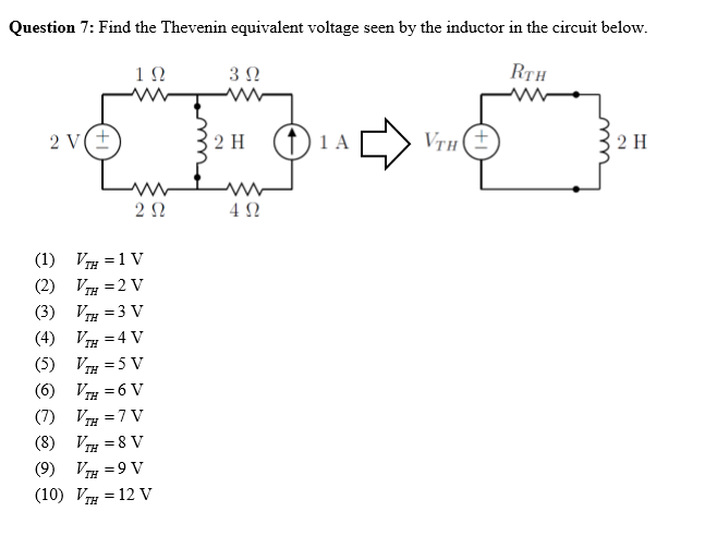 Solved Find the Thevenin equivalent voltage seen by the | Chegg.com