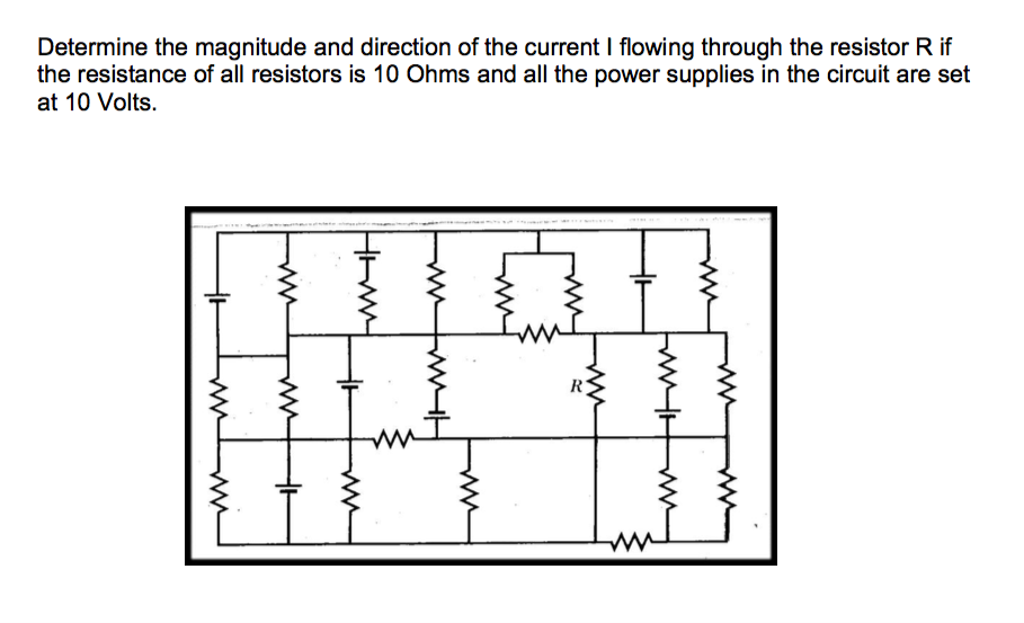 Solved Determine the magnitude and direction of the current | Chegg.com