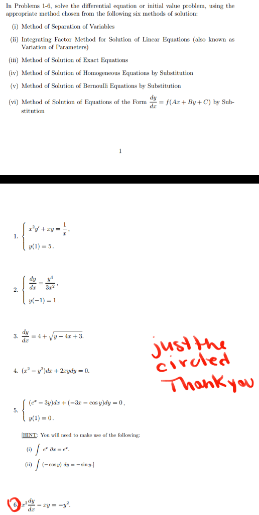 Solved Solve the differential equation or initial value | Chegg.com