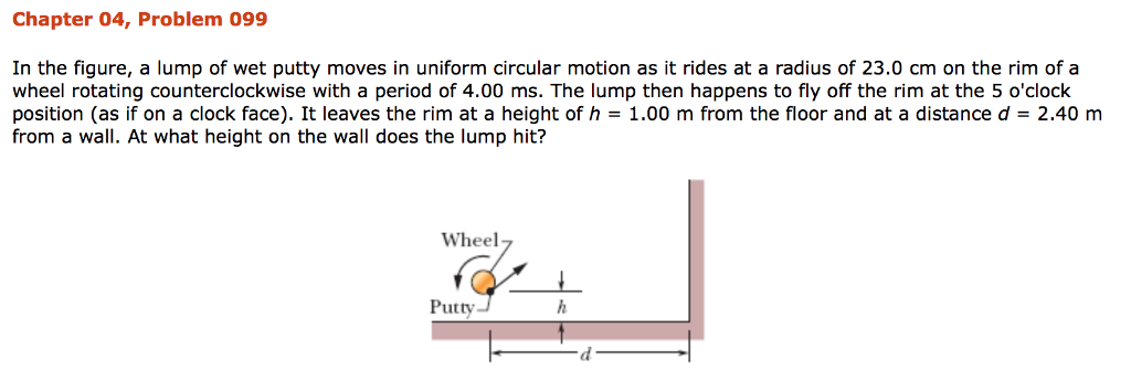 Solved In the figure, a lump of wet putty moves in uniform | Chegg.com