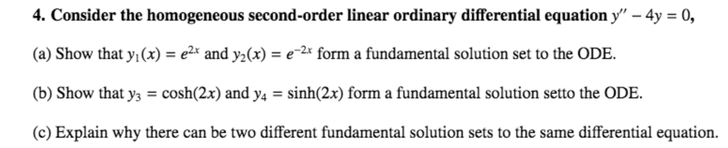 Solved Consider the homogeneous second-order linear ordinary | Chegg.com