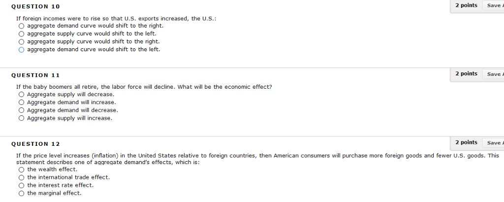 Solved Question 7 An Increase In The Money Supply Will Chegg