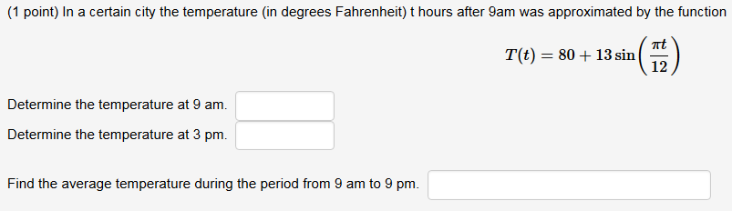 Solved In a certain city, the temperature (in degrees | Chegg.com