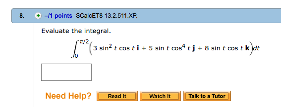 Solved Evaluate the integral. integral_0^pi/2 (3 sin^2 t cos | Chegg.com