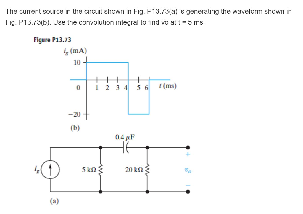 Solved The current source in the circuit shown in Fig. | Chegg.com