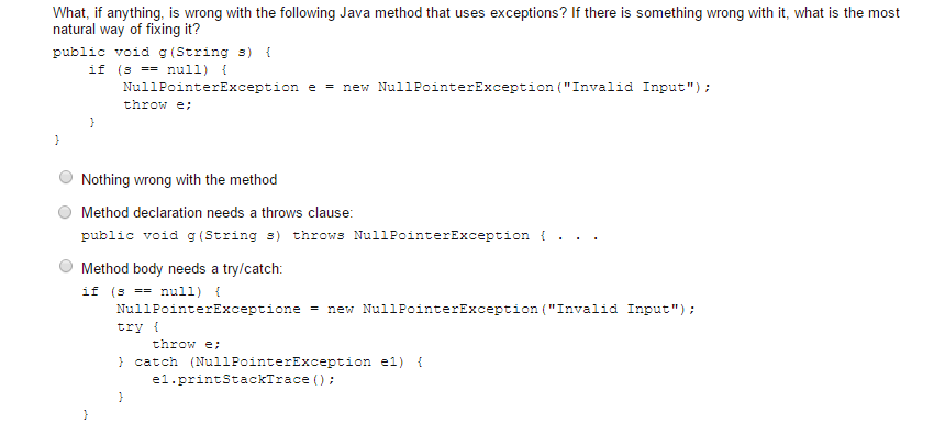 Solved What, if anything, is wrong with the following Java | Chegg.com