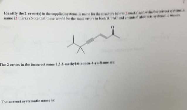 Solved Identify the 2 error(s) in the supplied systematic | Chegg.com