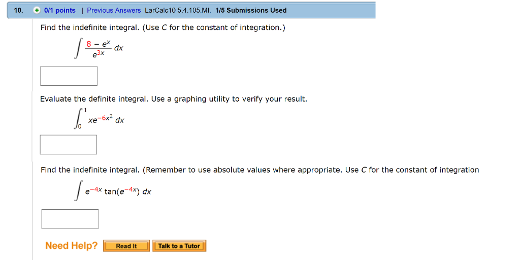 Solved Find The Indefinite Integral Use C For The Constant