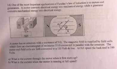 Solved generators. A motor converts electrical energy into | Chegg.com