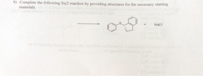 Solved Complete the following S_N2 reaction by providing | Chegg.com