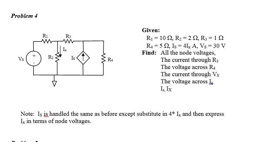 Solved Do all problems using Node Analysis using the | Chegg.com