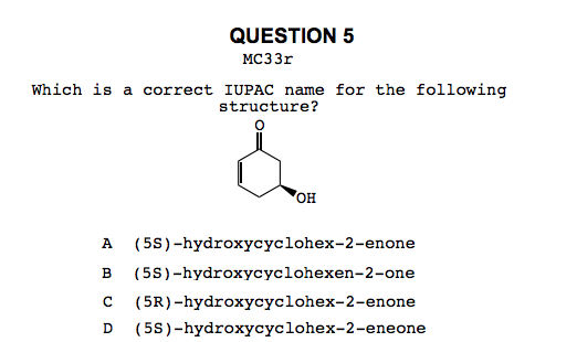 Solved QUESTION 5 MC33r Which is a correct IUPAC name for | Chegg.com