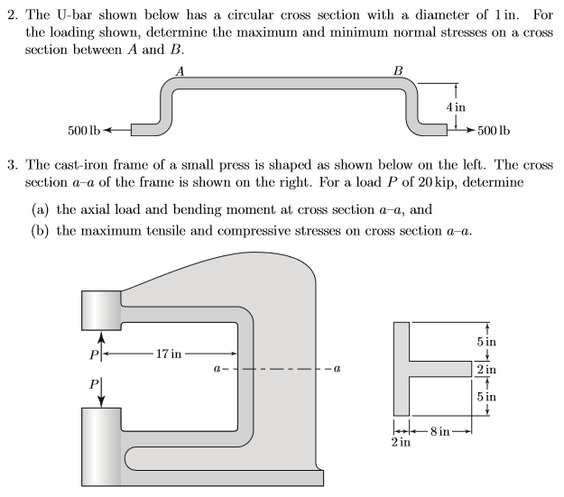 Solved 2. The 0-bar shown below has a circular cross section | Chegg.com