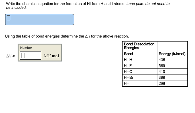 Solved Write the chemical equation for the formation of HI | Chegg.com