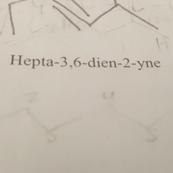 Hepta-3,6-dien-2-yne | Chegg.com