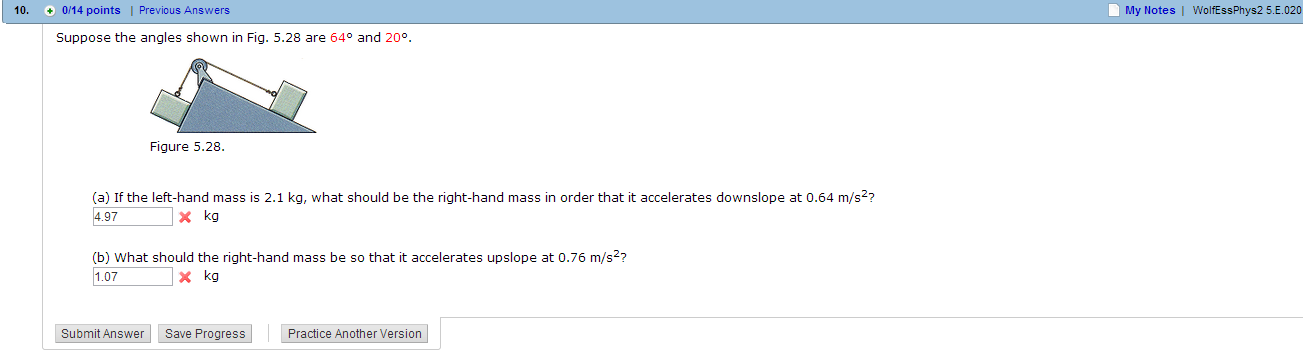 Solved Suppose the angles shown in Fig. 5.28 are 64degree | Chegg.com
