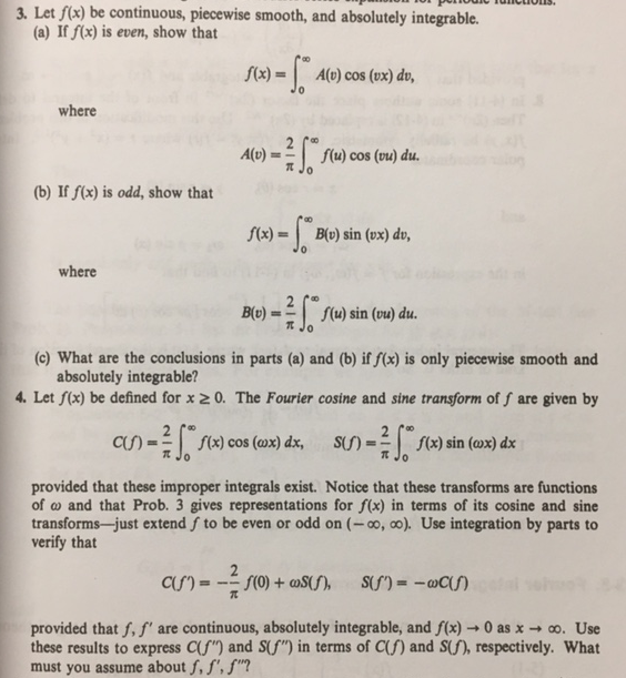 Solved 3. Let f(x be continuous, piecewise smooth, and | Chegg.com