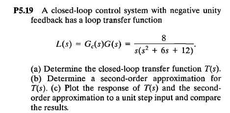 Solved A closed-loop control system with negative unity | Chegg.com