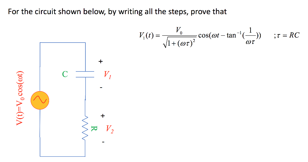 Solved For the circuit shown below, by writing all the | Chegg.com
