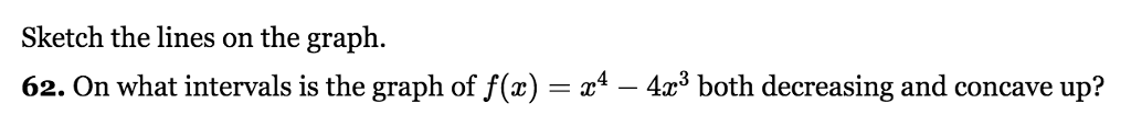Solved Sketch the lines on the graph. 62. on what intervals | Chegg.com