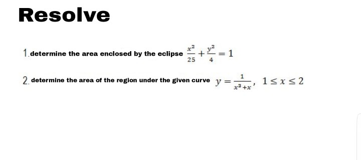Solved Resolve I determine the area enclosed by the | Chegg.com