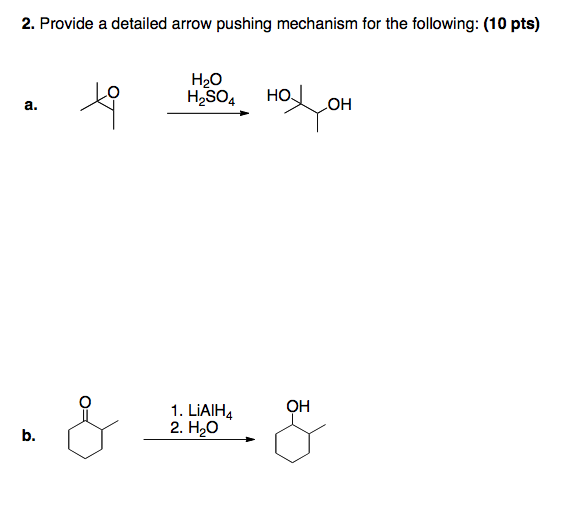 Solved Provide a detailed arrow pushing mechanism for the | Chegg.com