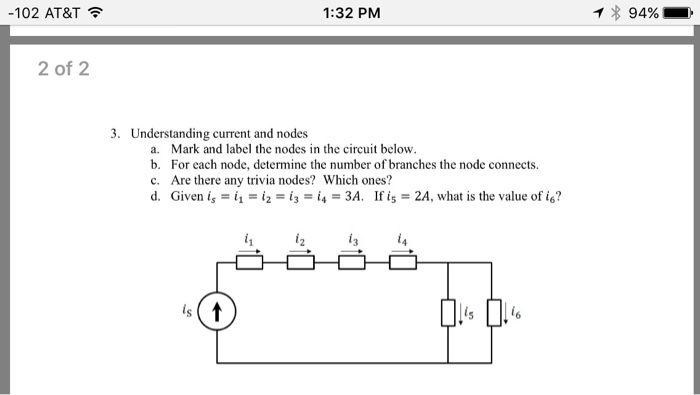 (Solved) : Understanding Current Nodes Mark Label Nodes Circuit Node ... (Solved) : Understanding Current Nodes Mark Label Nodes Circuit Node ...