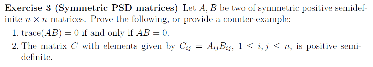 Solved 1.3b. Convex Optimization and Advanced Linear | Chegg.com