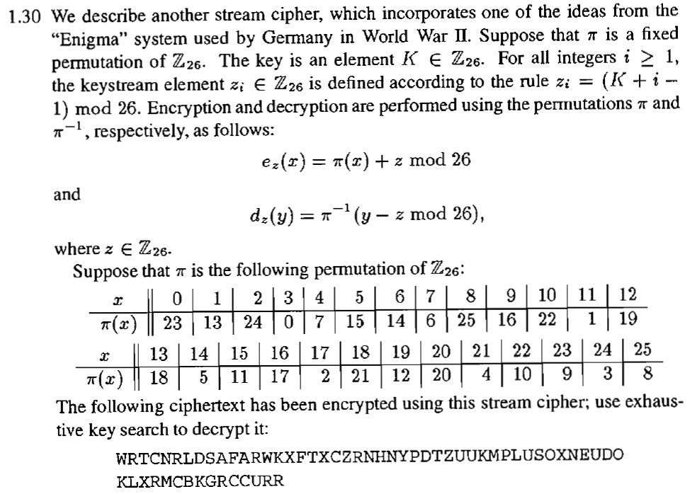 Solved 130 We Describe Another Stream Cipher Which 3169