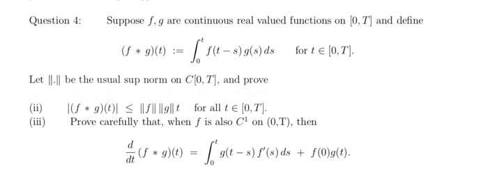Solved Suppose f, g are continuous real valued functions on | Chegg.com