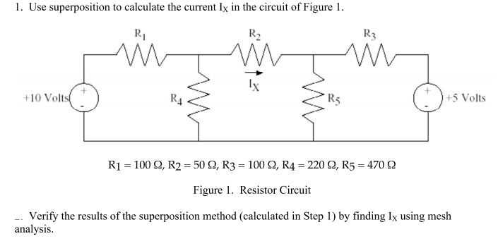 Solved Use superposition to calculate the current l_x in the | Chegg.com Solved Use superposition to calculate the current l_x in the | Chegg.com
