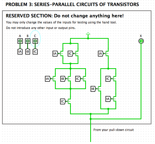 Solved PROBLEM 3: SERIES-PARALLEL CIRCUITS OF TRANSISTORS | Chegg.com