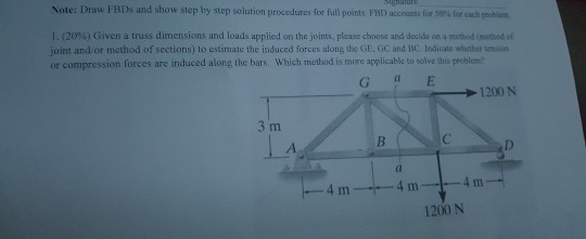 Solved Note: Draw FBDs and show step by step solution | Chegg.com