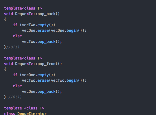 Solved Modify your Deque implementation to improve pop | Chegg.com